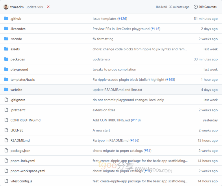 Ripple TypeScript UI框架 – 融合React/Solid/Svelte精华的现代前端开发解决方案-tgoo分享